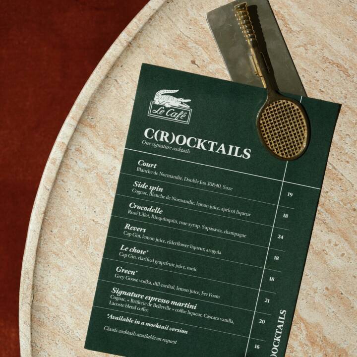 Le Café Lacoste - A Signature Café by Riccardo Giraudi